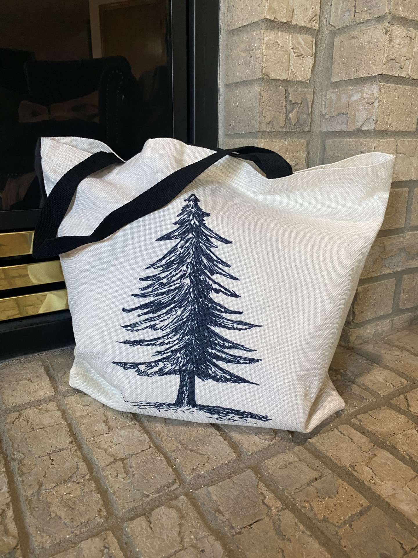 Clothing & Accessories :: Bags & Purses :: Large Black Handled Pine ...